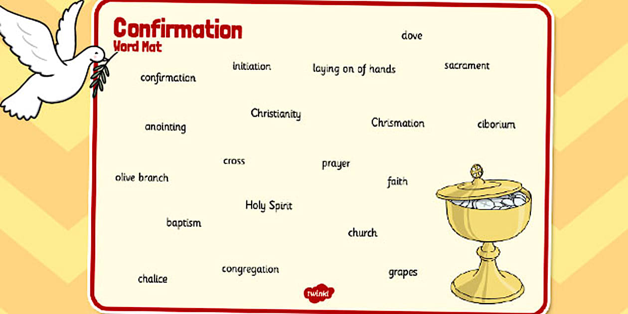 Cursive Confirmation Word Mat (teacher made) - Twinkl