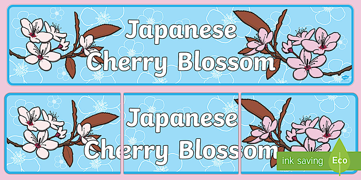 Japanese Cherry Blossom Display Banner (teacher made)