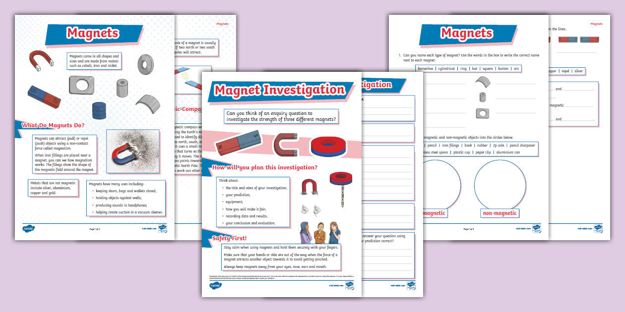 Types of Magnets and their Strengths Investigation Pack