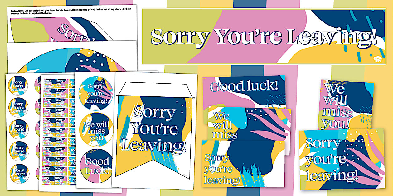 Office Leaving Party Decorations Pack | Twinkl Party