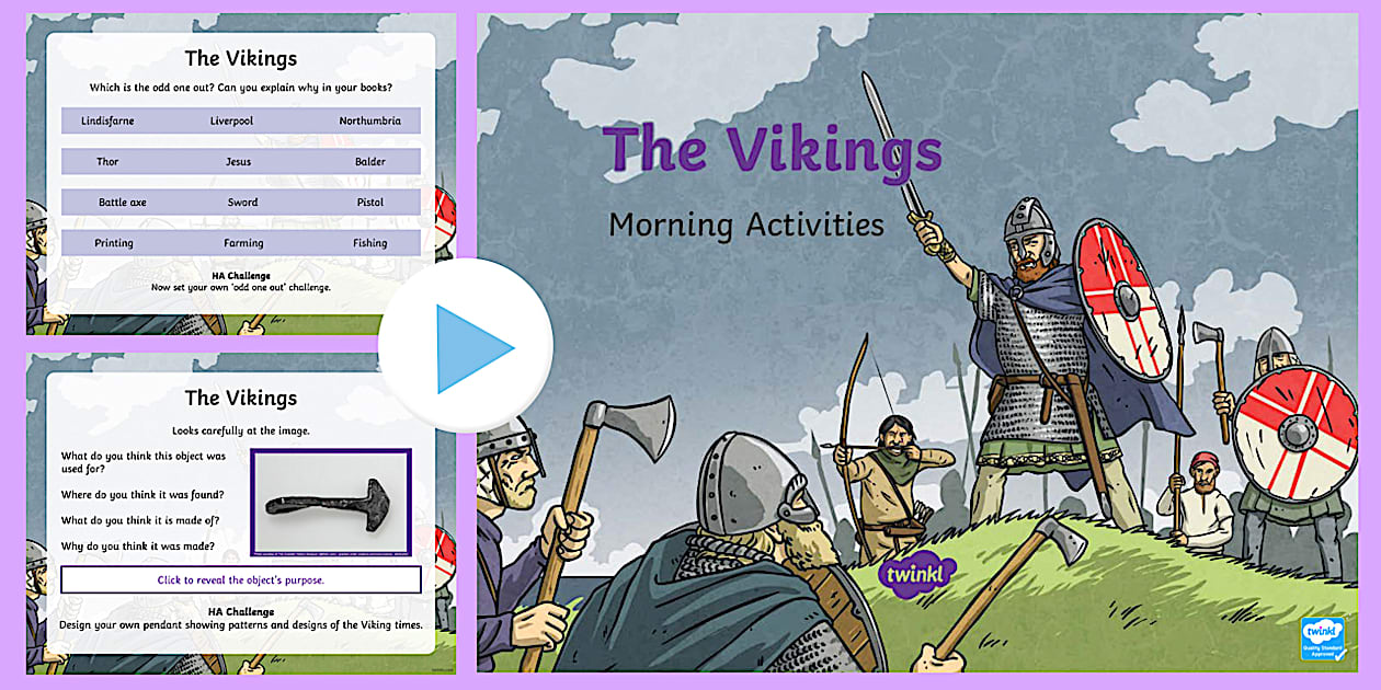 Vikings Themed Morning Activities (teacher made) - Twinkl