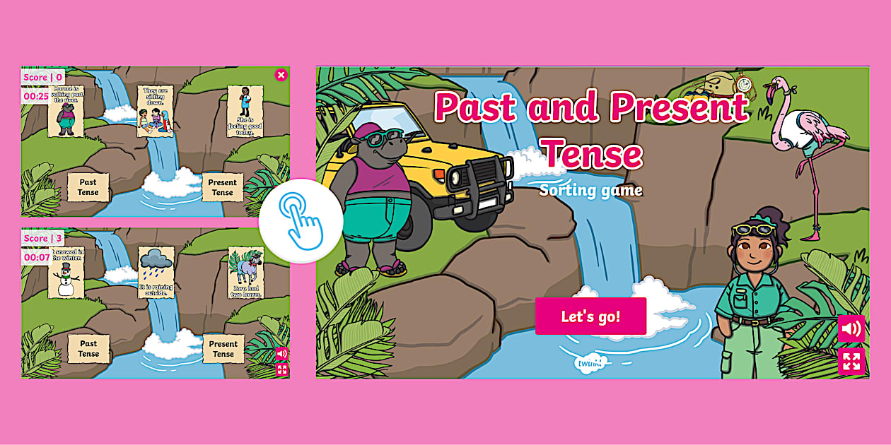 Past and Present Tense KS1 English Sorting Activity - Twinkl