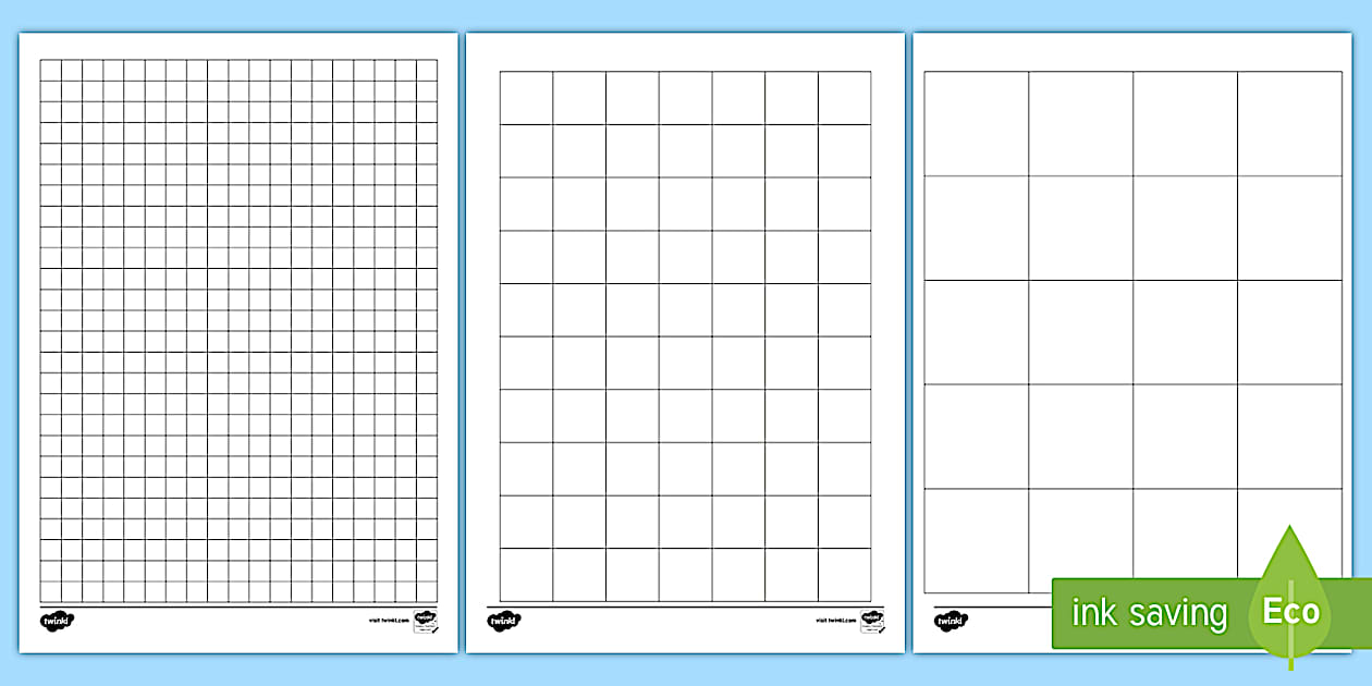 Editable Squared Paper Worksheets (teacher made) - Twinkl