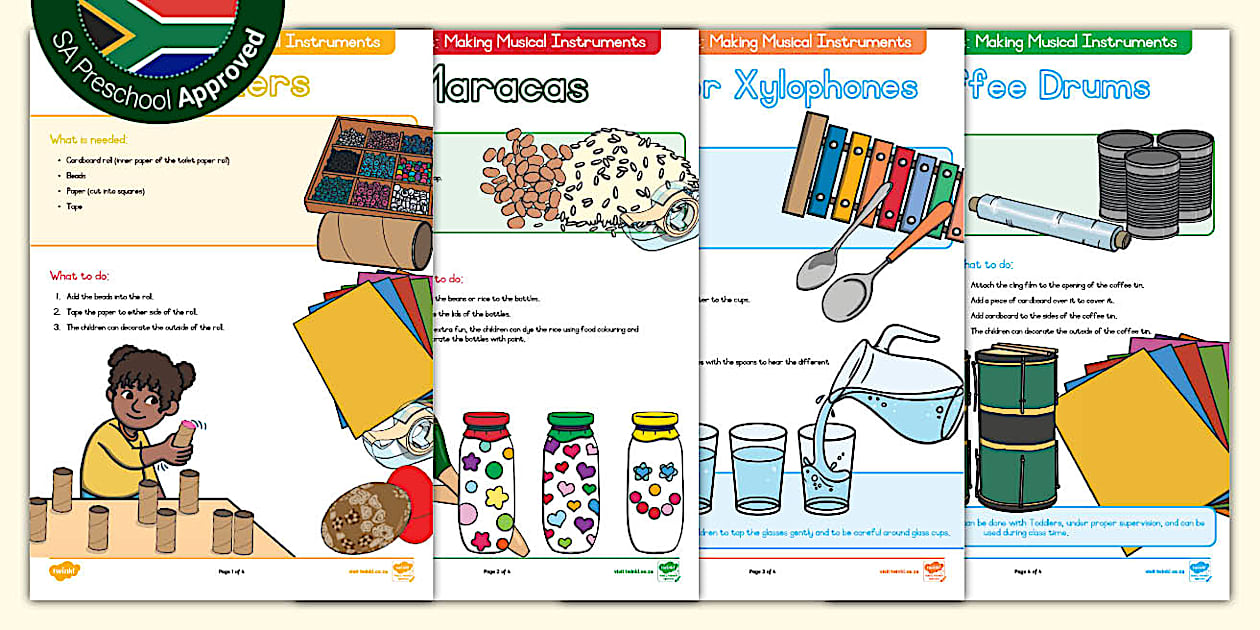 Toddlers: Making Musical Instruments (teacher made) - Twinkl