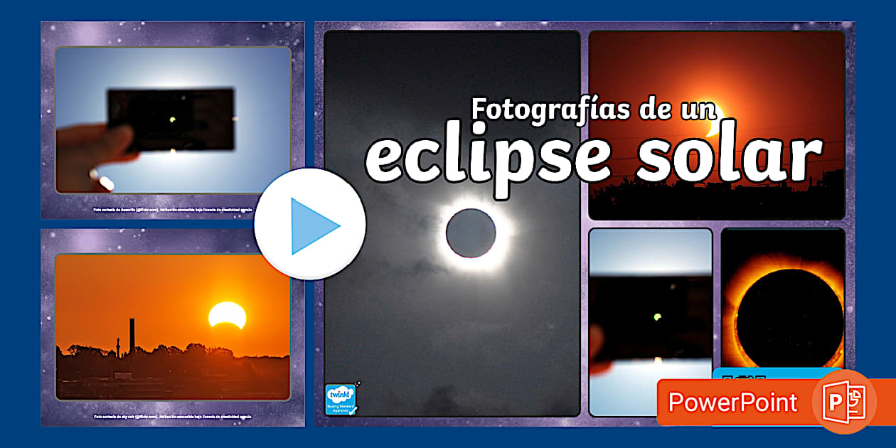 PowerPoint: Fotografías de eclipse solar - Twinkl