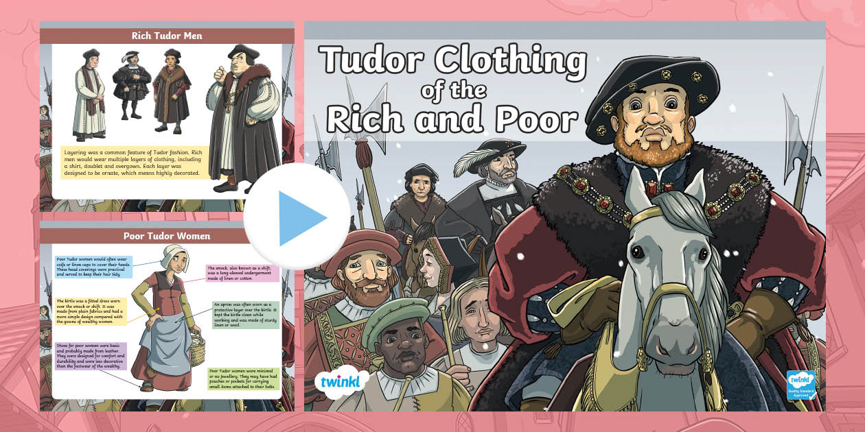 Tudor Clothing of Rich and Poor KS2 Information PowerPoint