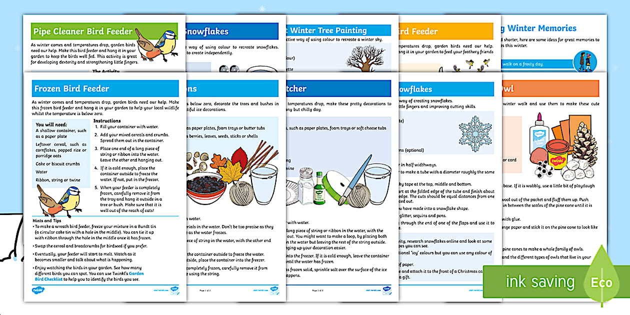 Winter Activity Sheets | Winter Resources | Twinkl - Twinkl