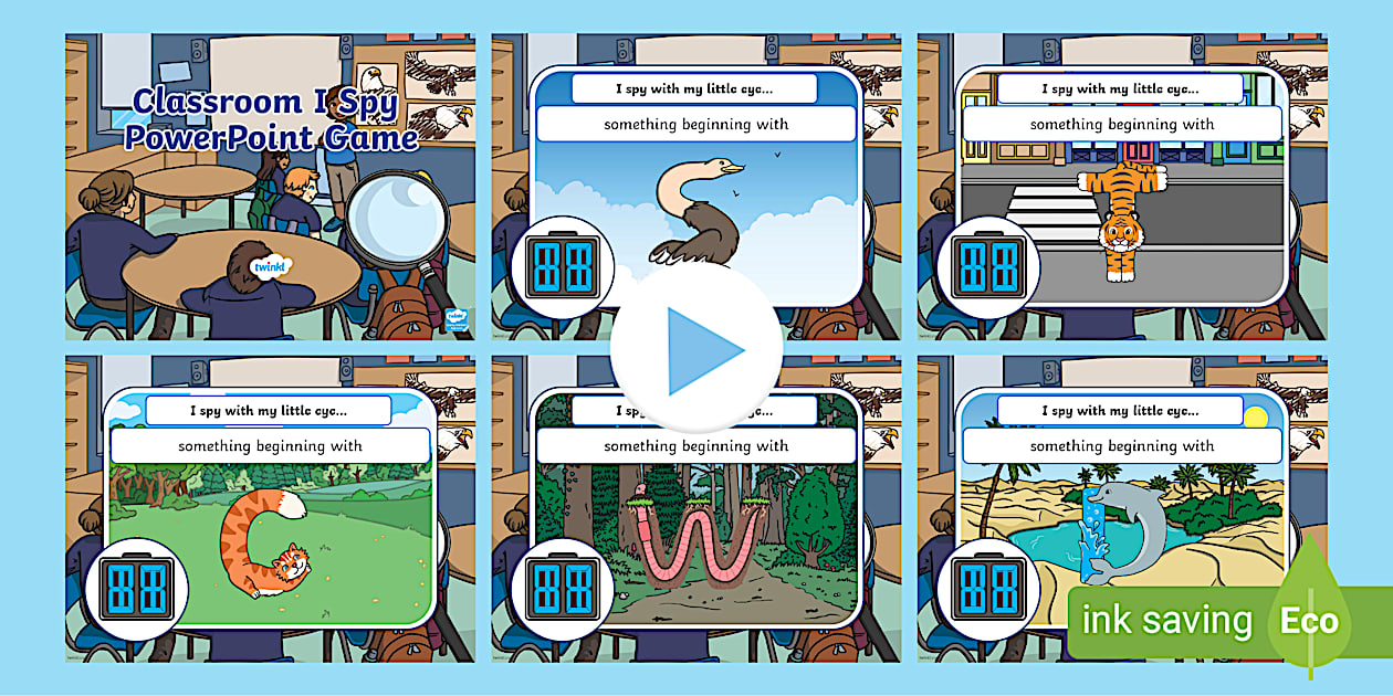 Classroom I Spy PowerPoint Game (Teacher-Made) - Twinkl
