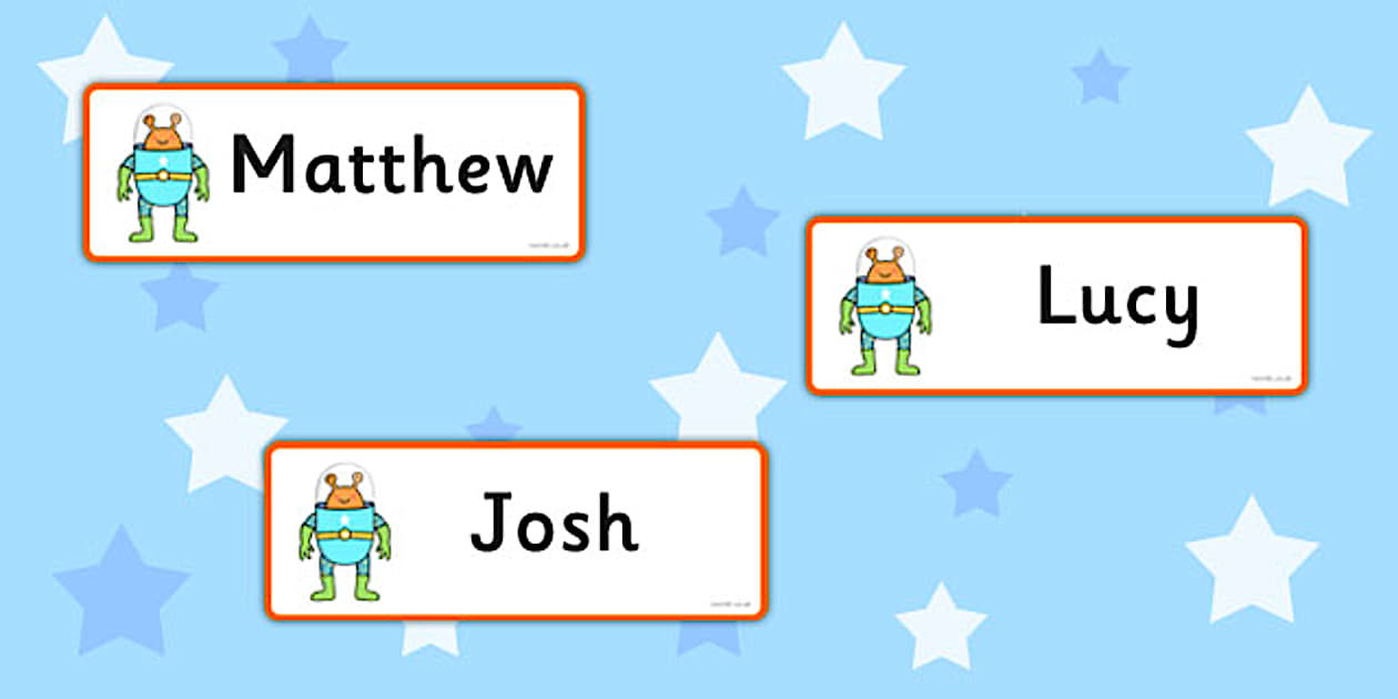 👉 Alien Themed Editable Drawer, Peg, Name Labels - Twinkl