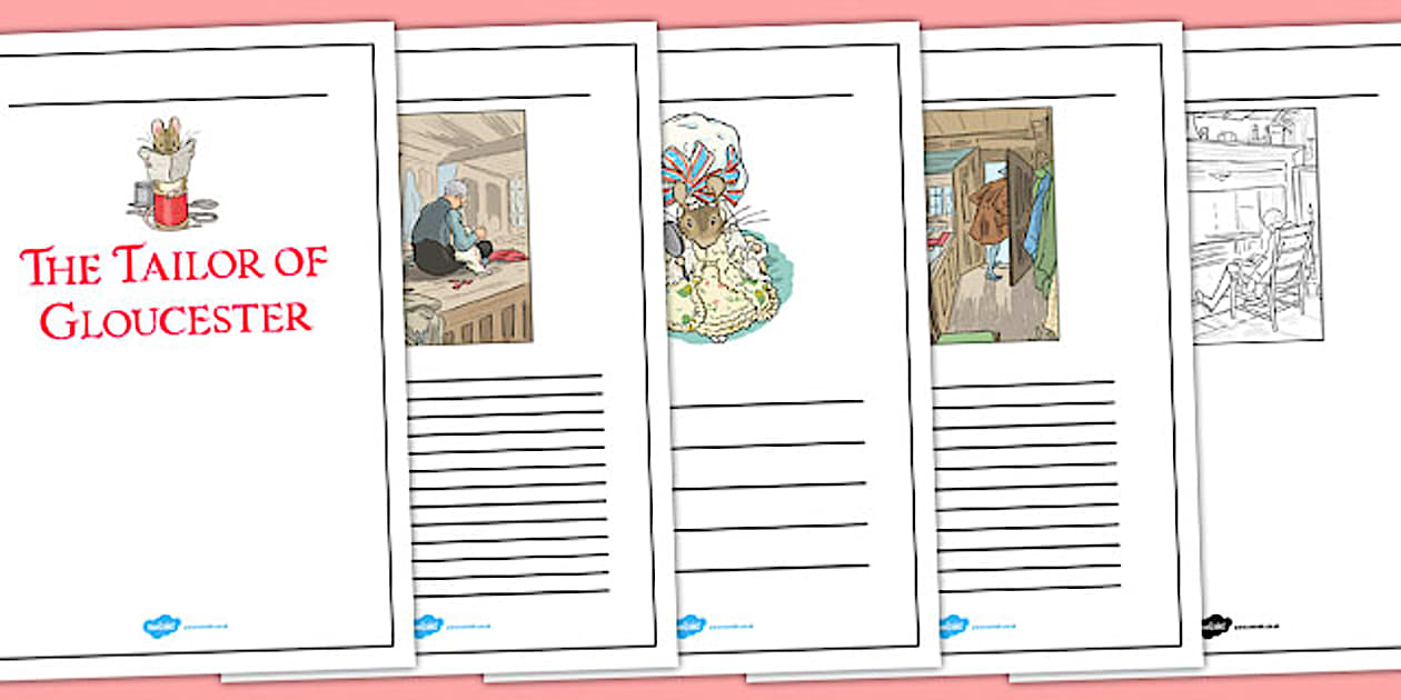 Editable The Tailor of Gloucester Writing Frames (Beatrix Potter)