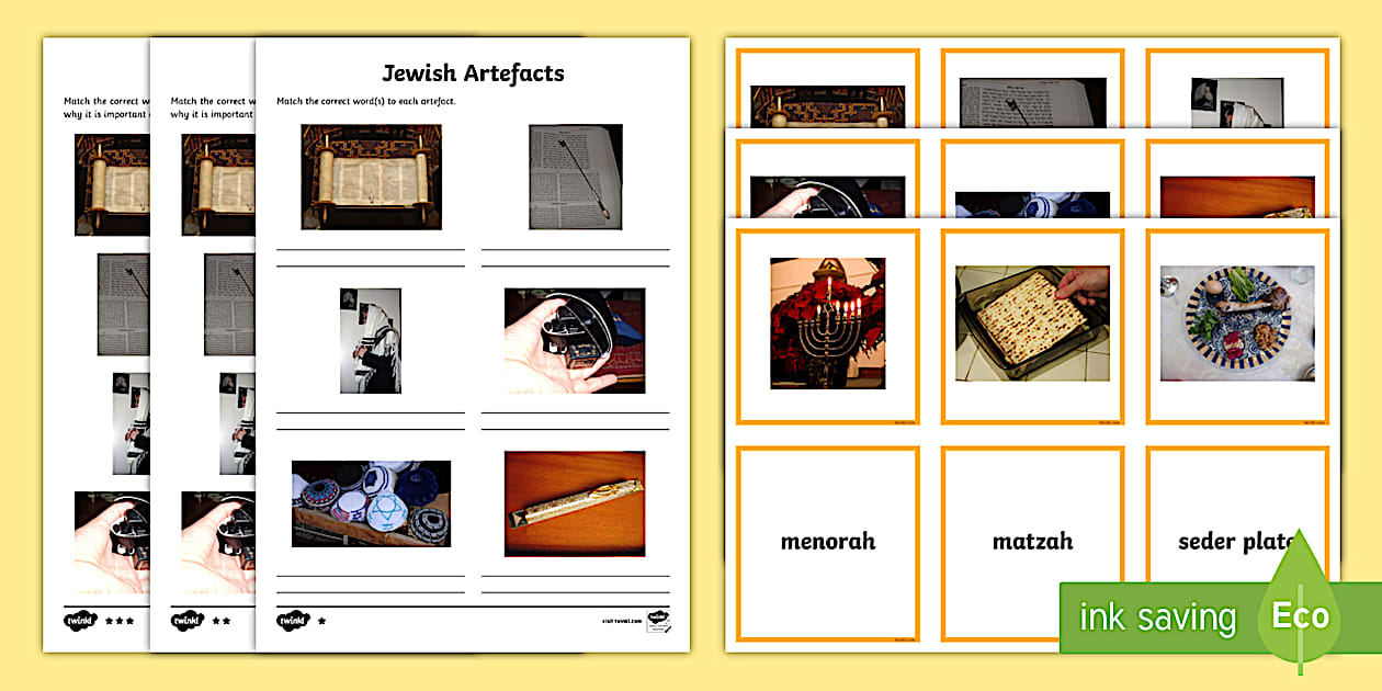 Jewish Artifacts Activity Pack (Teacher-Made) - Twinkl