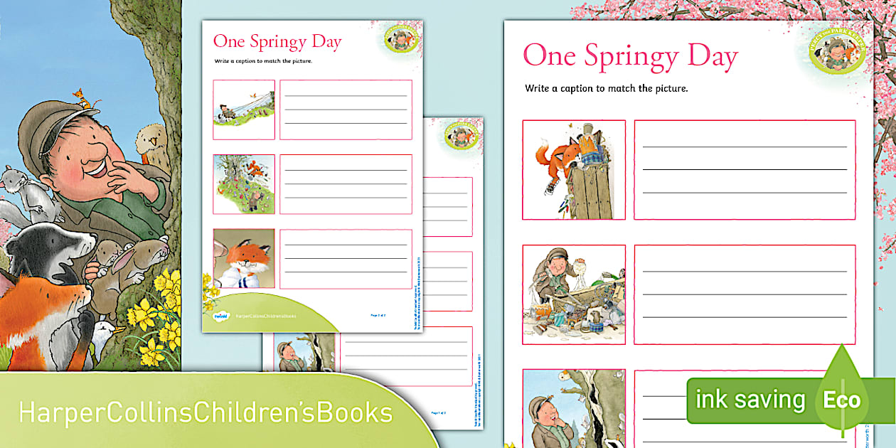 FREE! - Percy the Park Keeper: One Springy Day Writing Activity