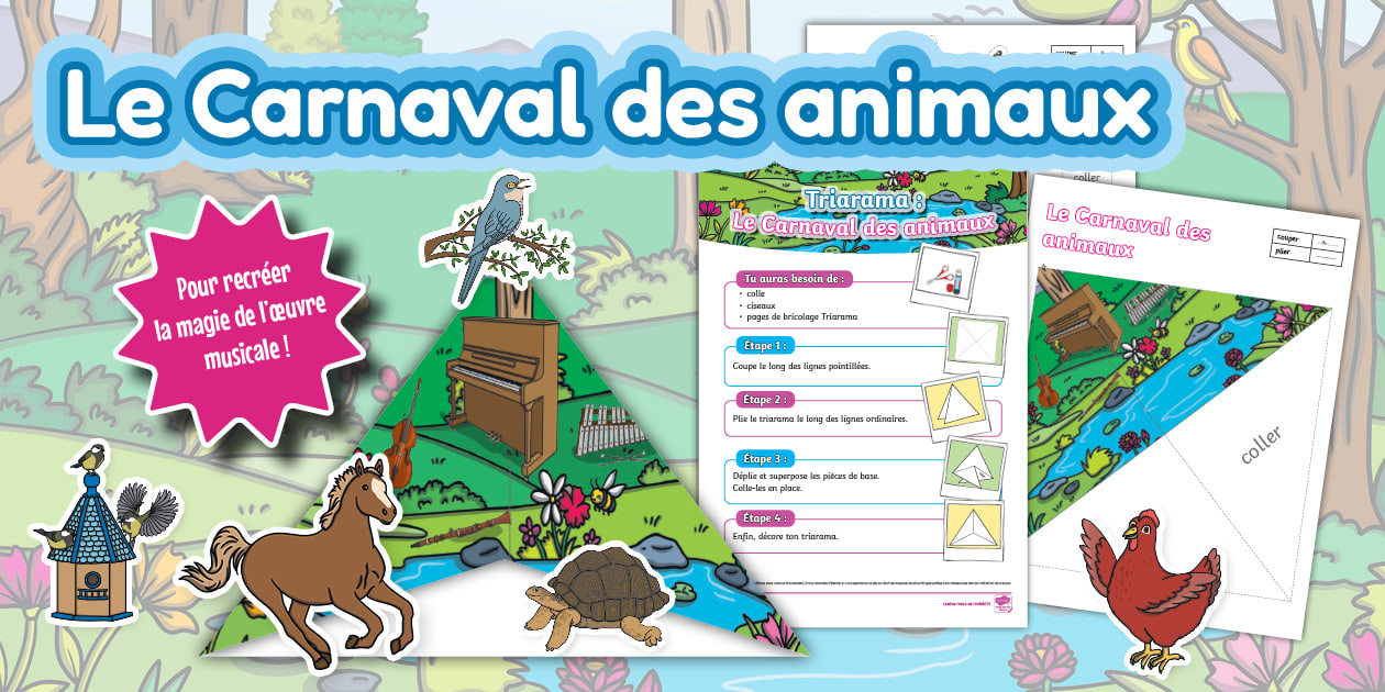 Création de triarama : Le Carnaval des animaux