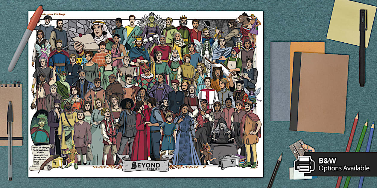 Find Shakespeare Super Challenge (teacher made) - Twinkl