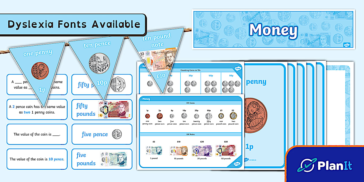 👉 Y2 PlanIt Maths Money Display Pack (teacher made)