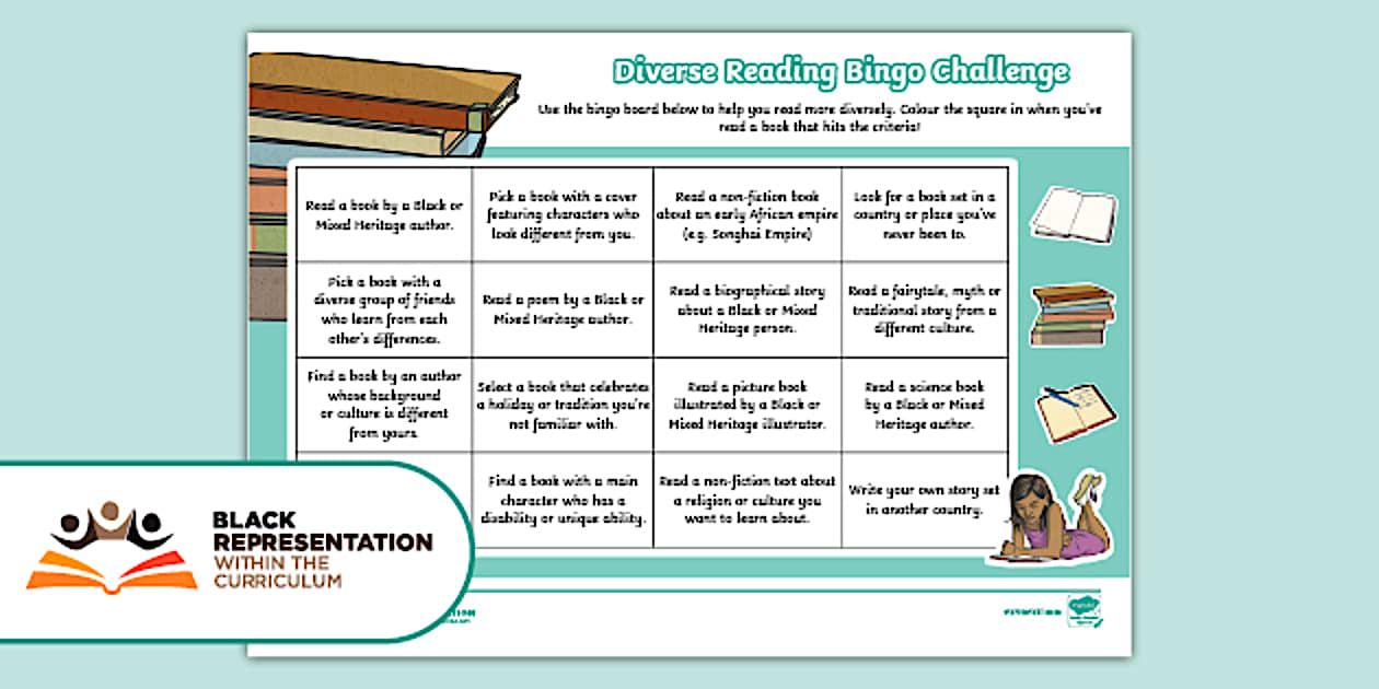 KS2 Diverse Reading Bingo Challenge (teacher made) - Twinkl