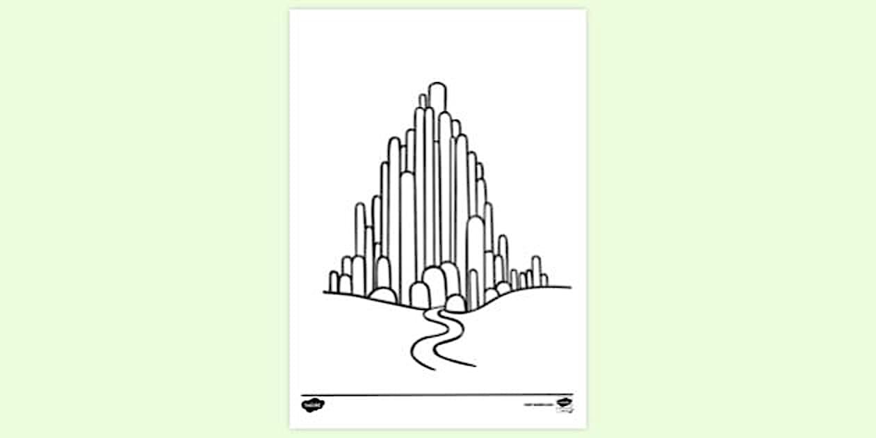 Emerald City Colouring Sheet | Colouring Pages - Twinkl