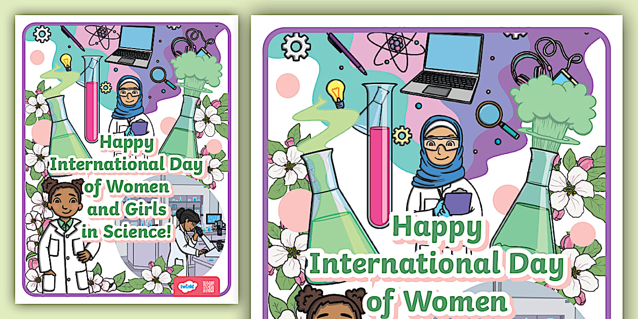 International Day of Women and Girls in Science Poster | Pre-K - Grade 1