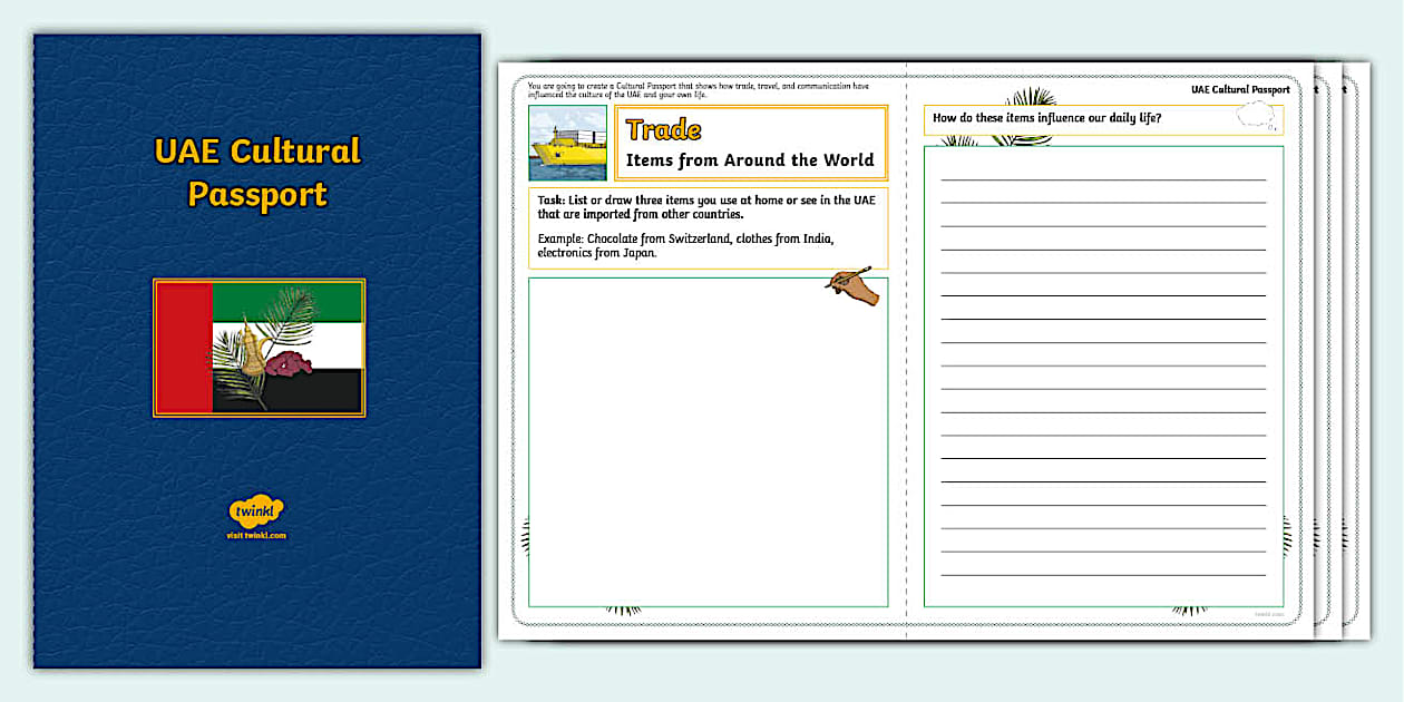 UAE Cultural Passport (teacher made) - Twinkl
