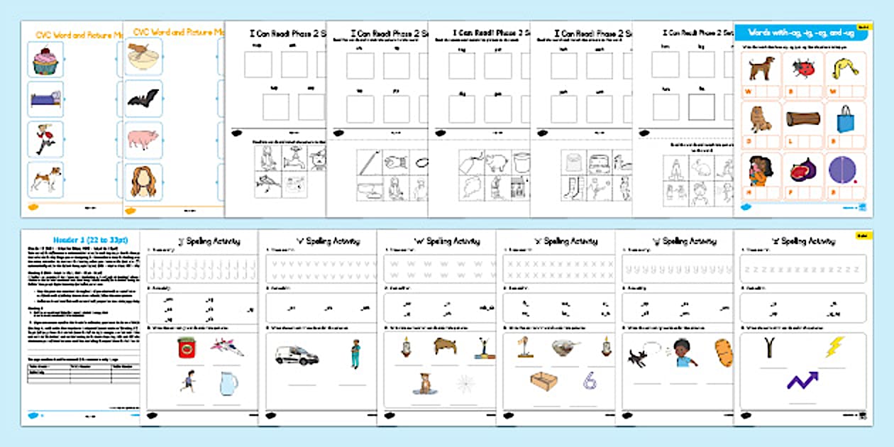 Grade 1 Phonics | Bumper Pack | South Africa (teacher made)