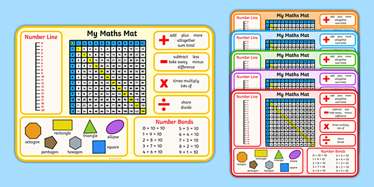 Cursive Maths Mats - Foundation Teaching Pack (teacher made)