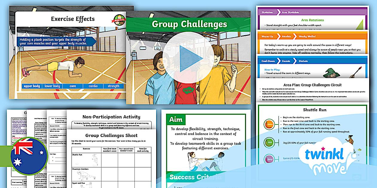 Team Circuit Training Challenge | Ready-made Y5 Lesson Pack