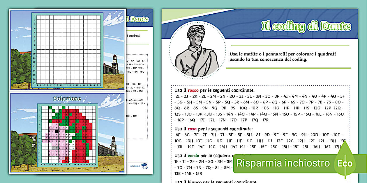 Il Coding di Dantedì | Scuola Primaria (teacher made)