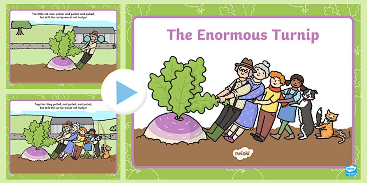 Powerpoint : The Enormous Turnip (conte) - Anglais LV