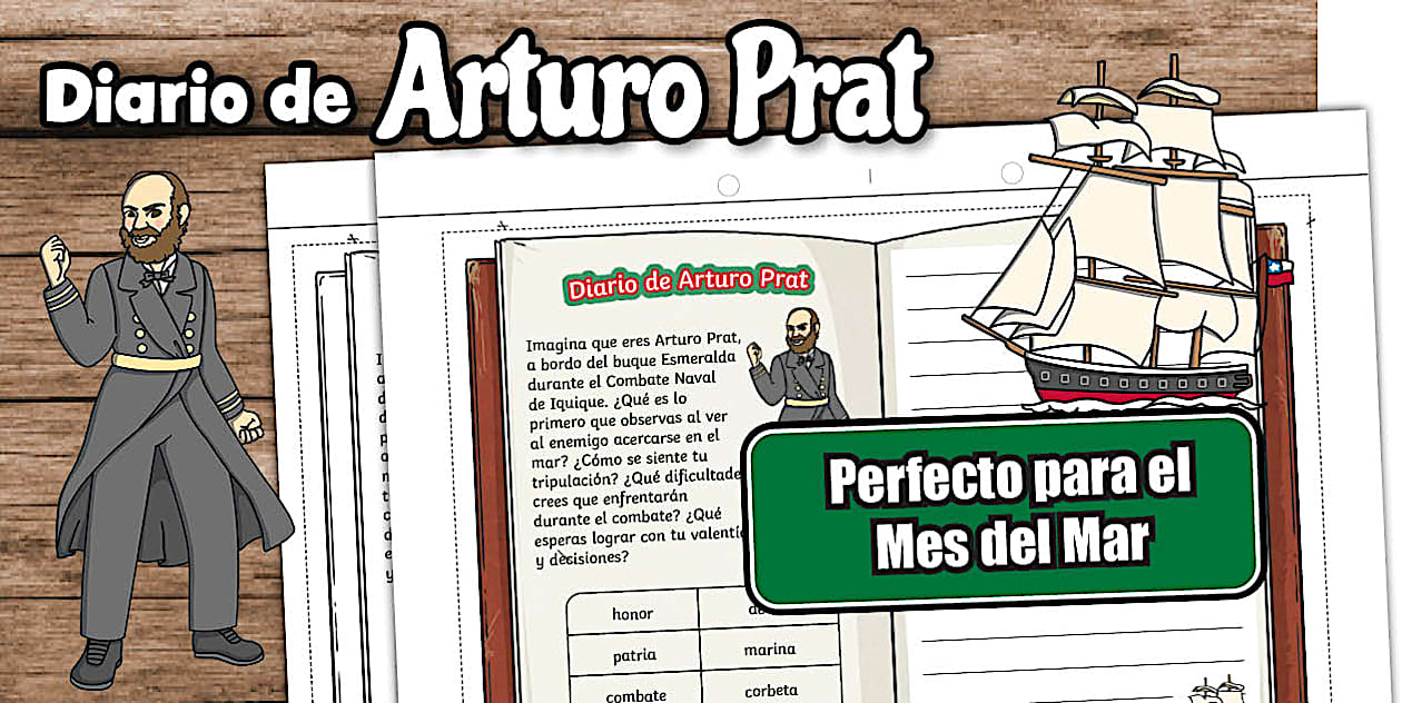 * NEW * Guía de Trabajo: Diario de Arturo Prat - Mes del Mar