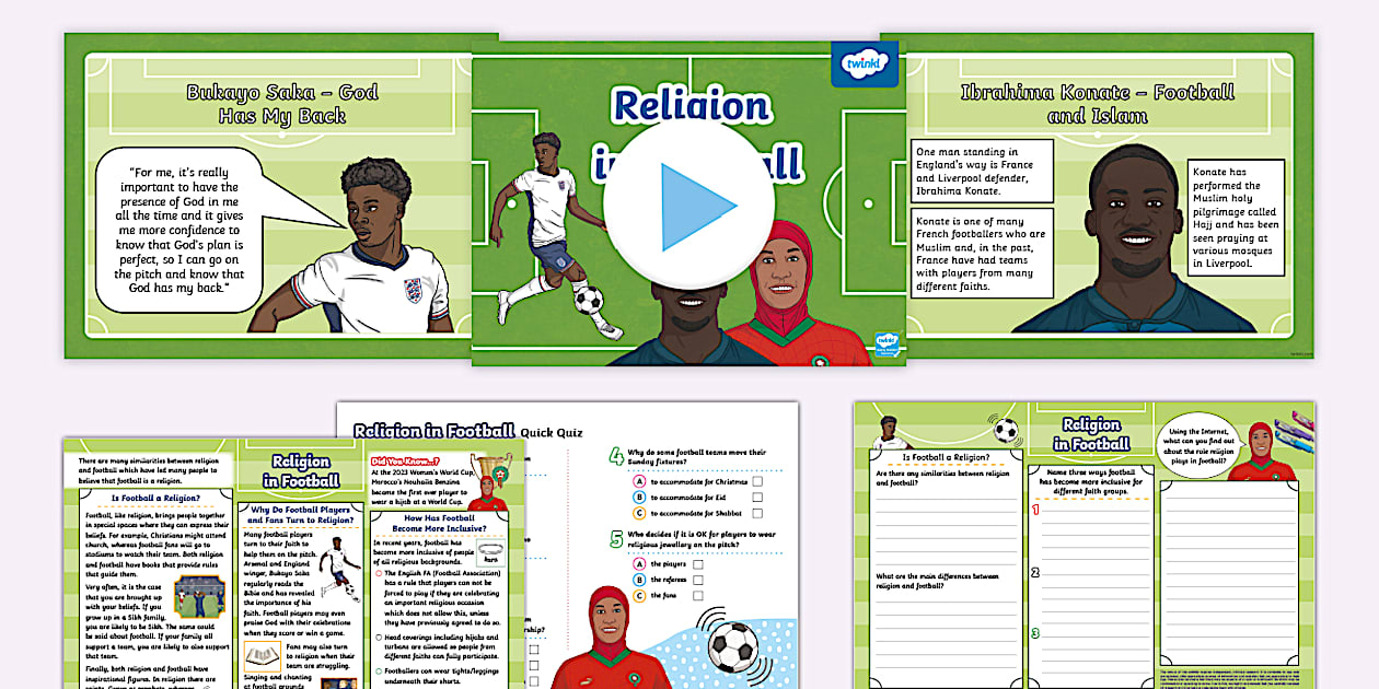 KS2 Religion in Football Teaching Pack - Twinkl
