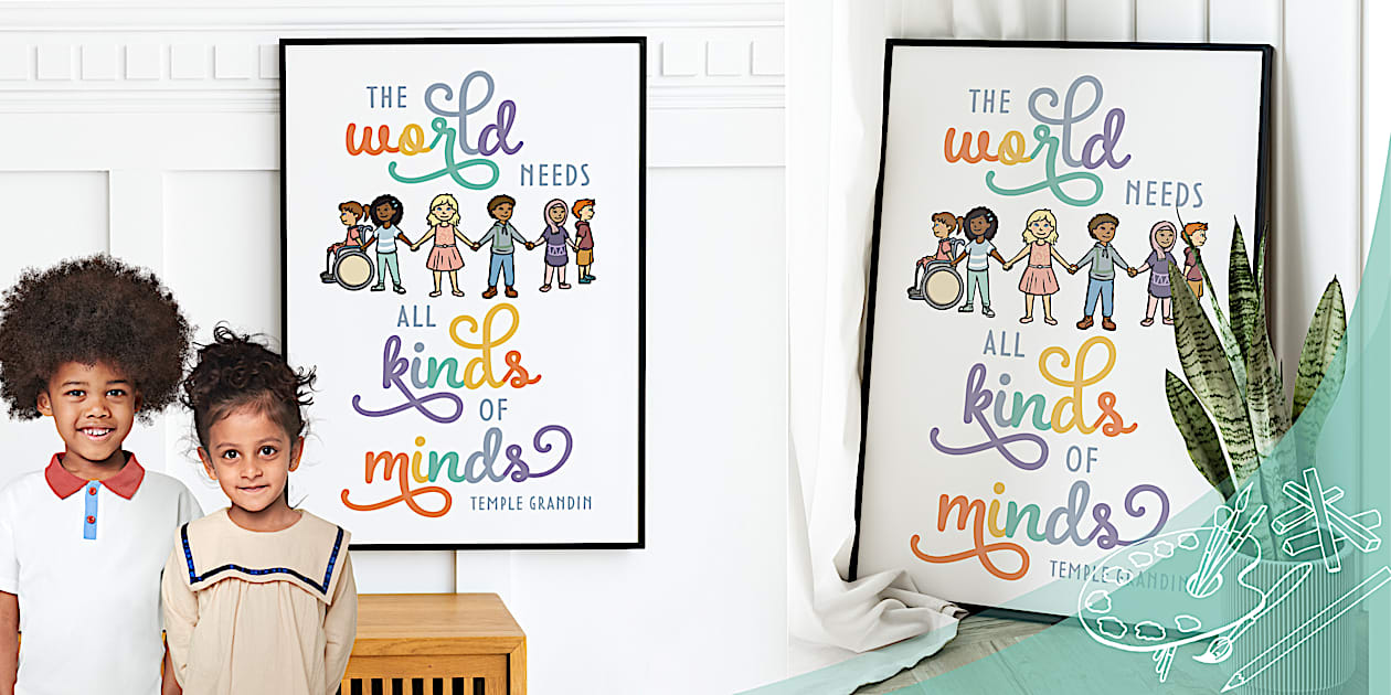 Neurodiversity Poster - All Kinds of Minds | Twinkl - Twinkl