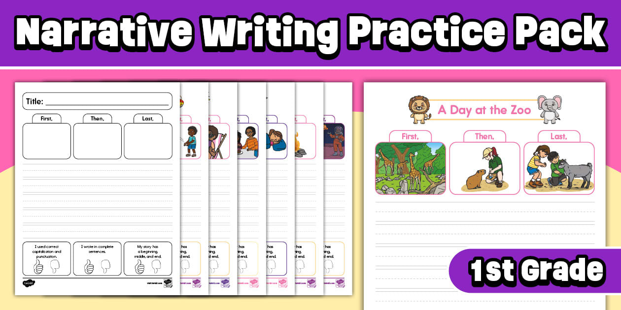 Narrative Writing Picture Practice Worksheet Pack