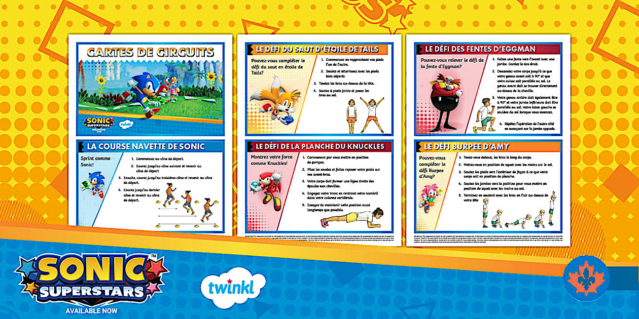 Sonic: Circuit Cards [Ages 7-11] French
