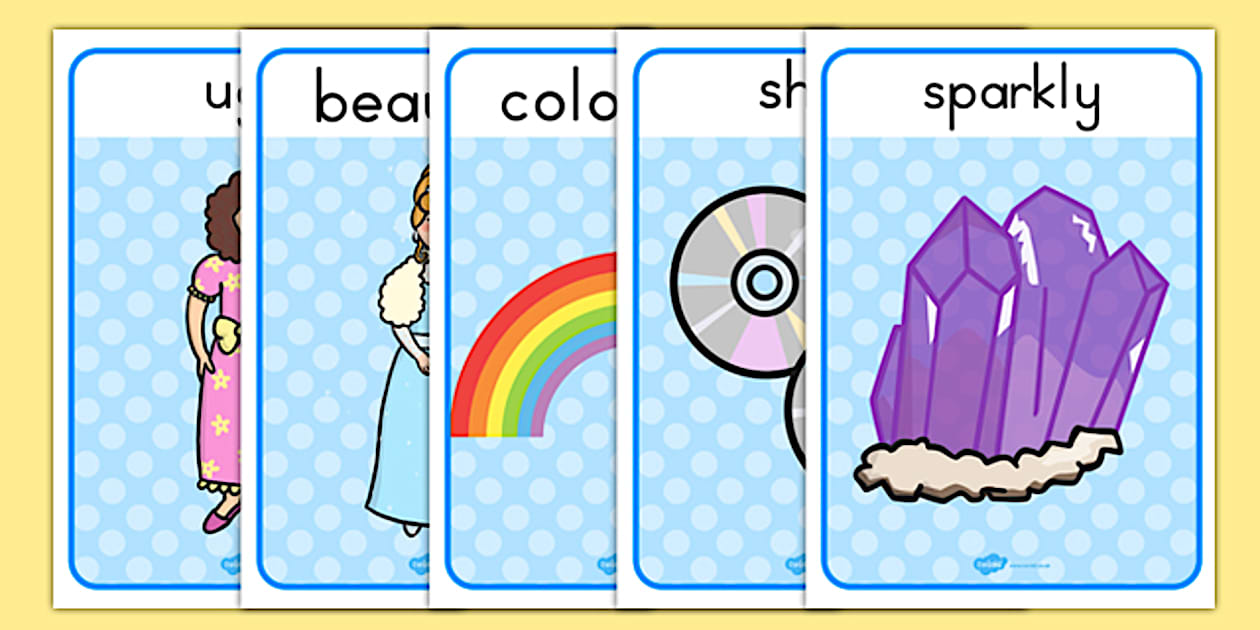 Adjectives Display Posters - ESL Adjectives Resources