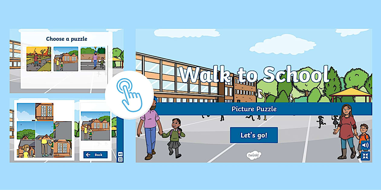 Interactive Walk to School Week Puzzle (teacher made)