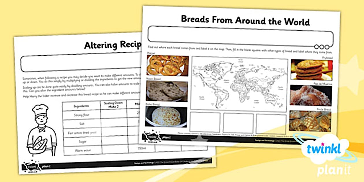 D&T: The Great Bread Bake Off LKS2 Home Learning Tasks