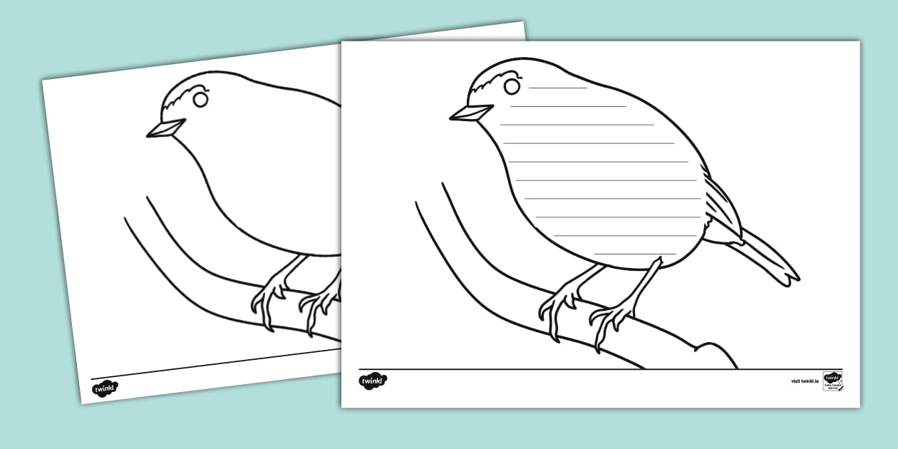 Robin Writing Template - Twinkl Writing (teacher made)