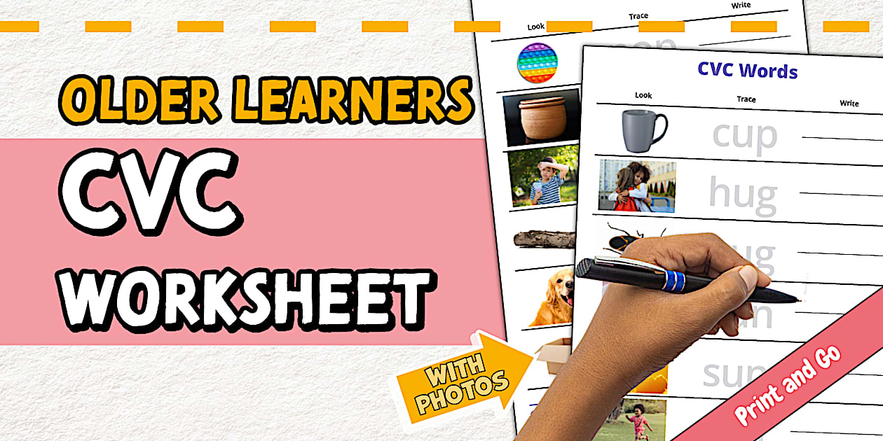 SEND Older Learners - CVC Worksheet