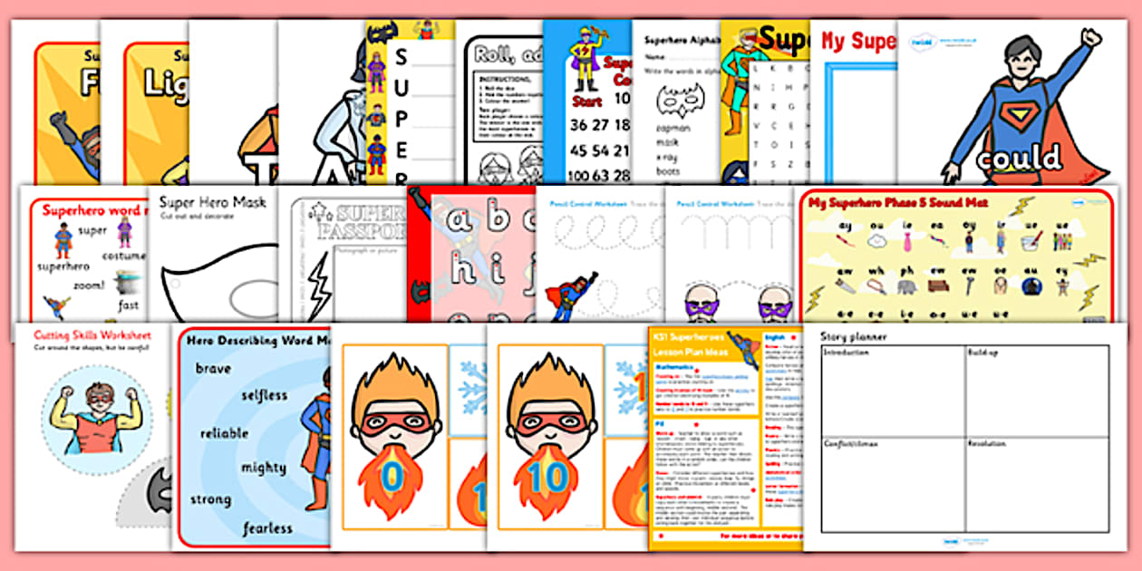Superheroes KS1 Lesson Plan Ideas and Resource Pack - Twinkl