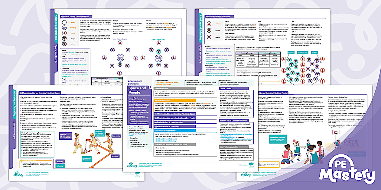 PE Mastery: LKS2 Attacking and Defending L1-Space and People