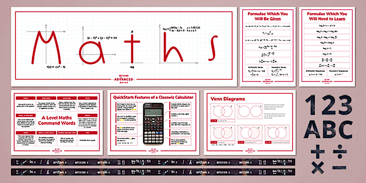 👉 A Level Maths Display Pack | KS5 Maths | Beyond: Advanced