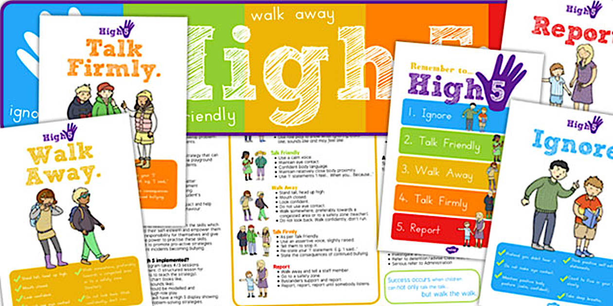 High Five How To Deal with Bullying Resource Pack - Twinkl