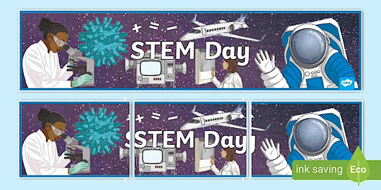 STEM Day Banner (teacher made) - Twinkl