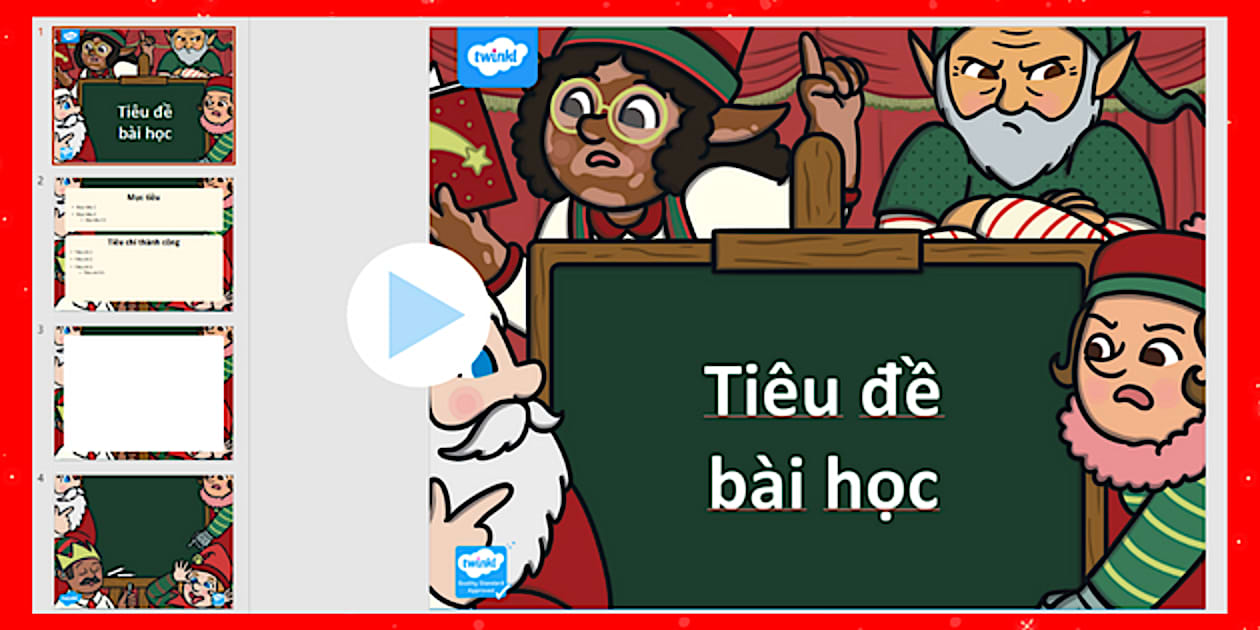 Nền PowerPoint Mẫu Chủ Đề Giáng Sinh Christmas PowerPoint Template