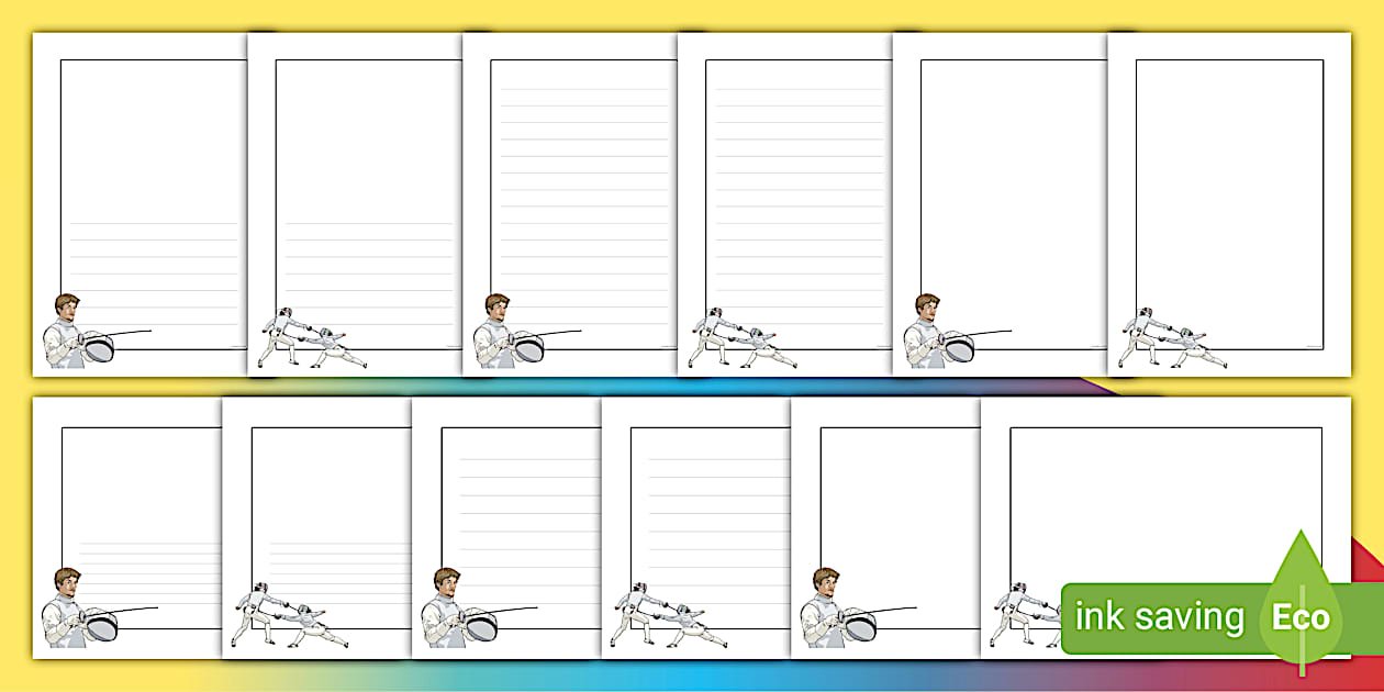 Fencing Page Borders (teacher made) - Twinkl