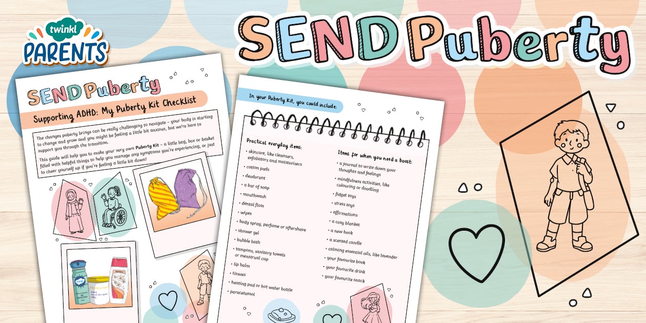 Supporting ADHD: My Puberty Kit Checklist - Twinkl