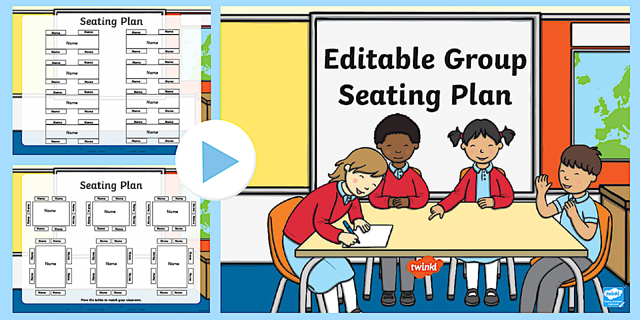 Classroom Seating Plan PowerPoint | Editable Template