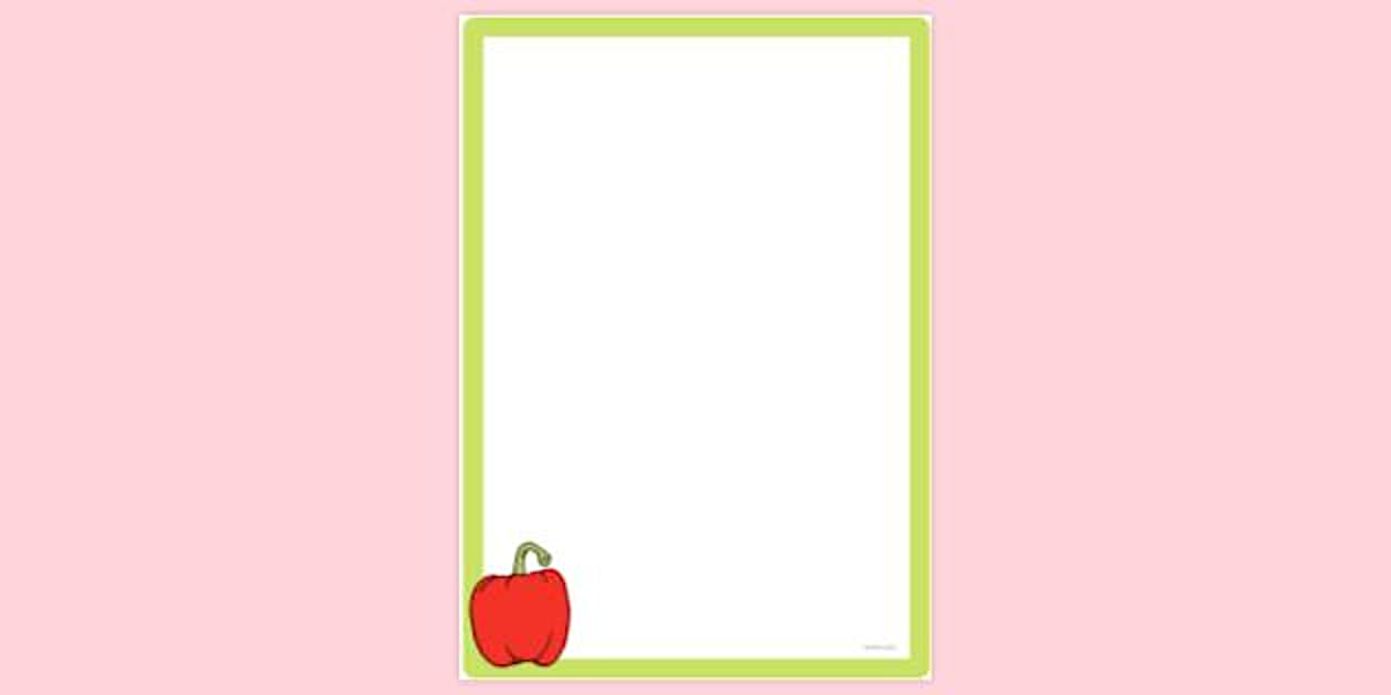 Pepper Page Border | Page Borders | Twinkl