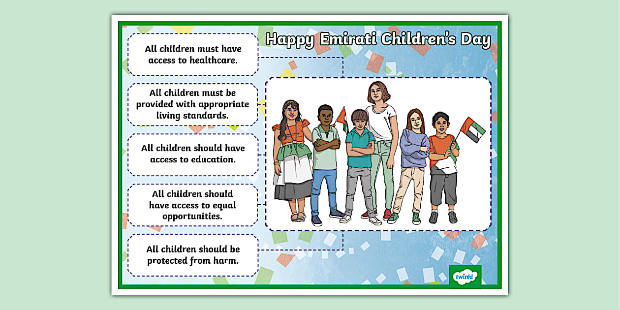 Emirati Children's Day Poster (teacher made) - Twinkl