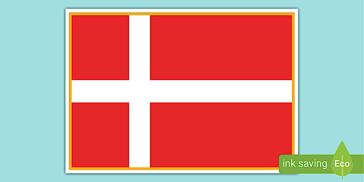 Denmark Flag Poster | Display | Twinkl (teacher made)